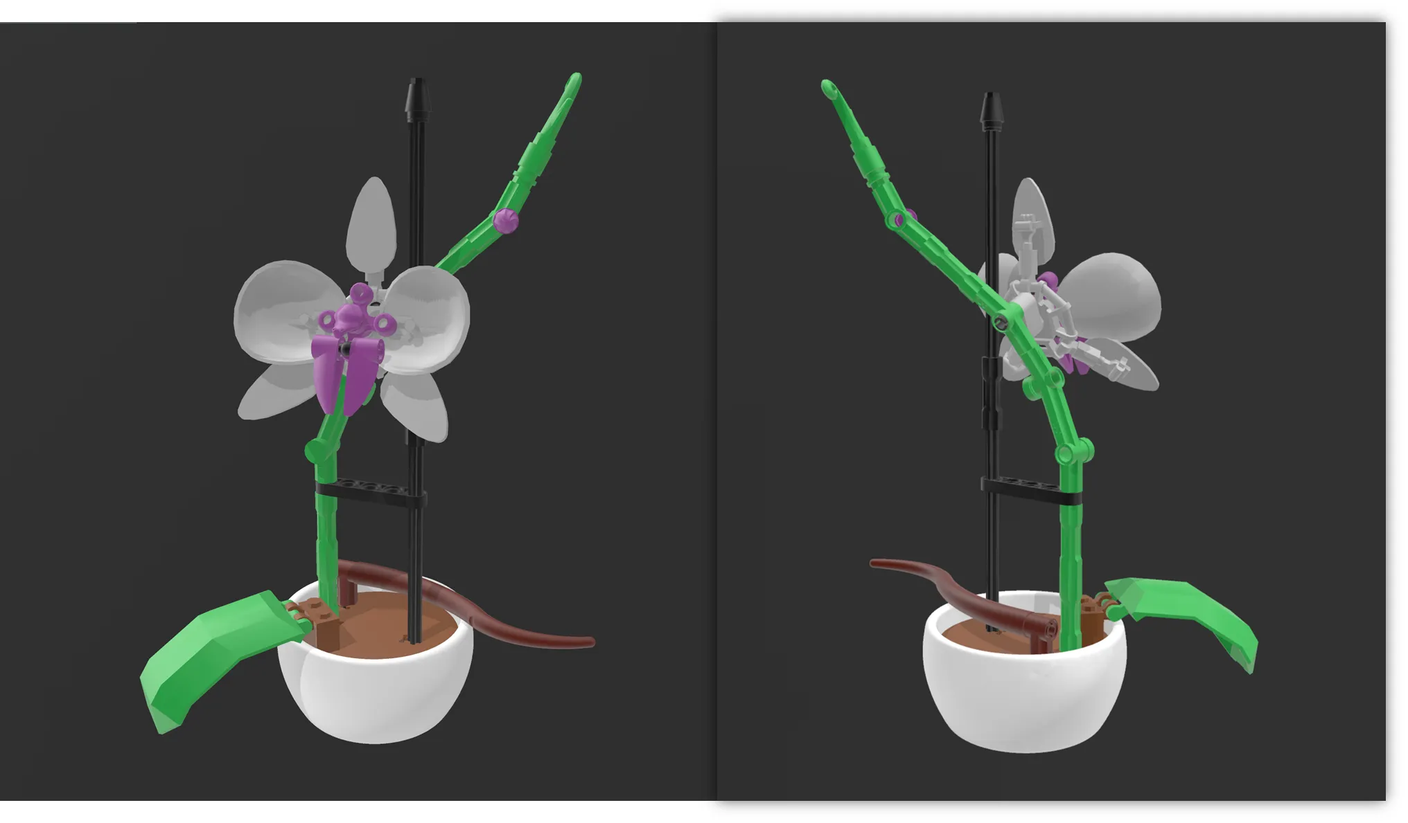 Maxi brick Flower orchid Deco by Badakgil MakerWorld: Download Free 3D ...
