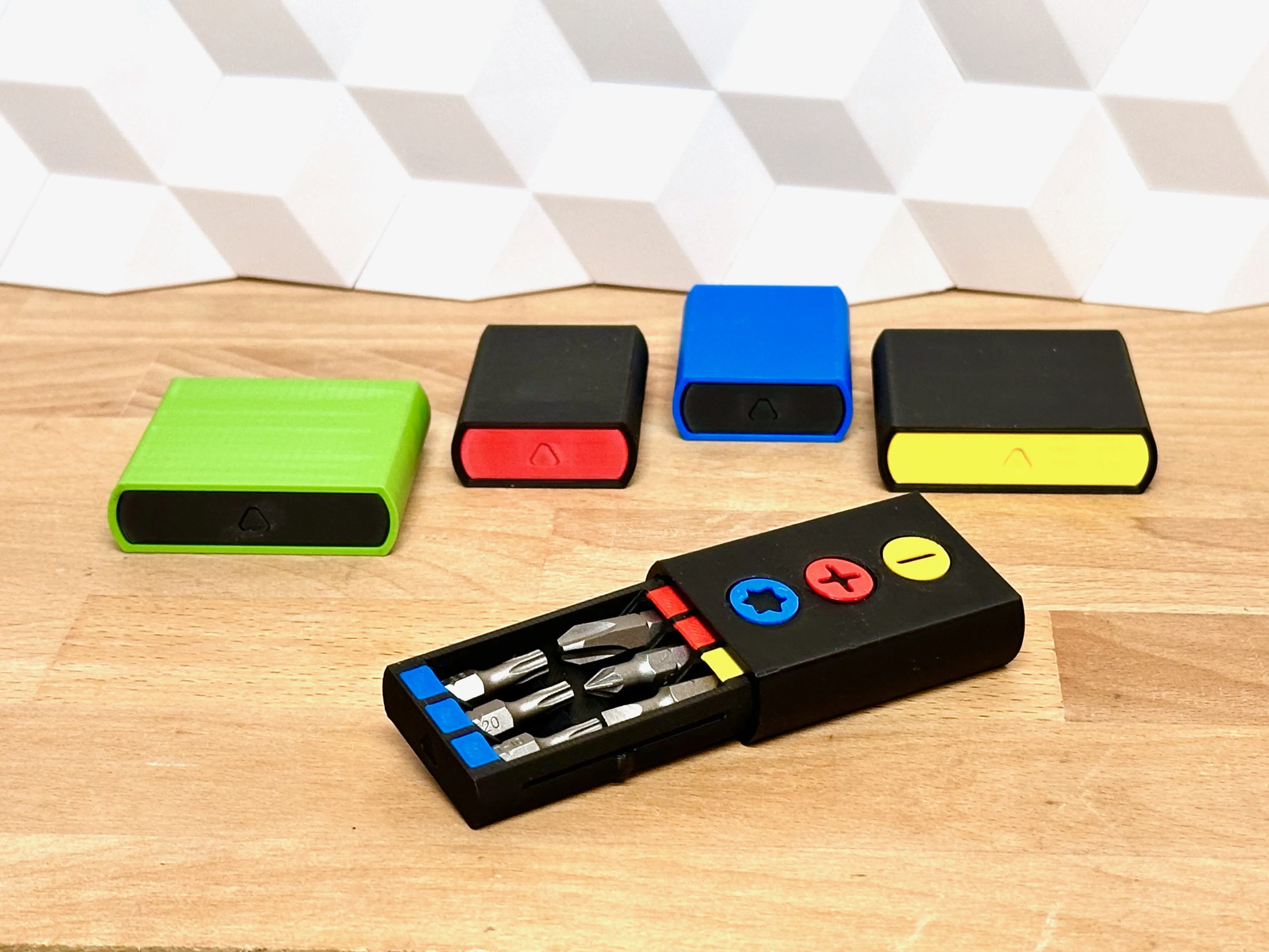 Compact Bit Box (pocket size driver bit storage) by GlennovitS 3D ...