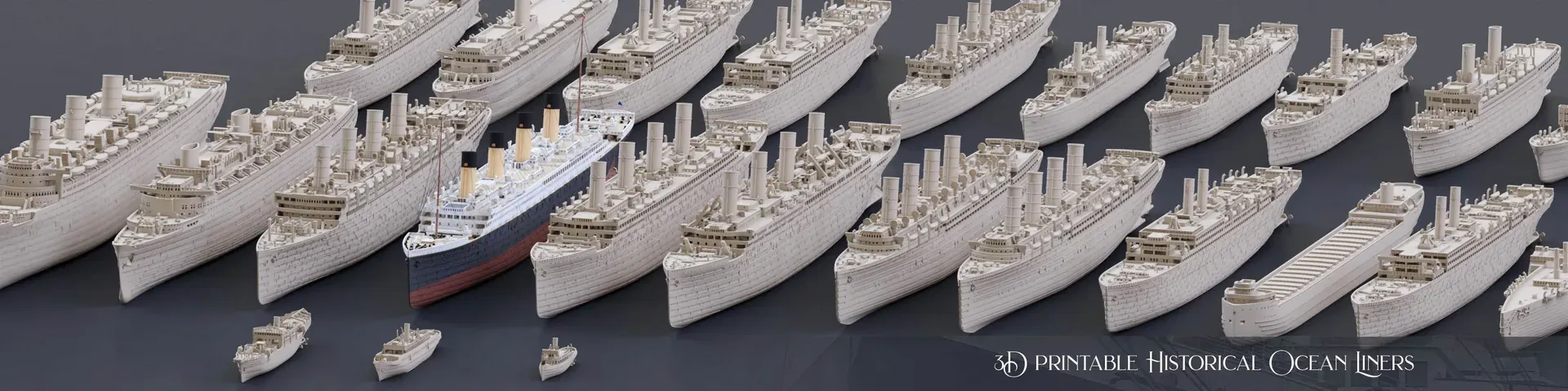 RMS TITANIC - scale 1/1000 by vandragon_de MakerWorld: Download Free 3D ...