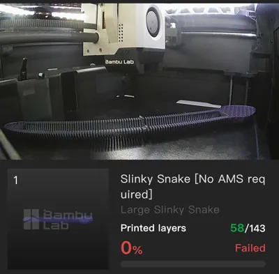 Slinky Snake [No AMS required] by Keyquake MakerWorld: Download Free 3D ...