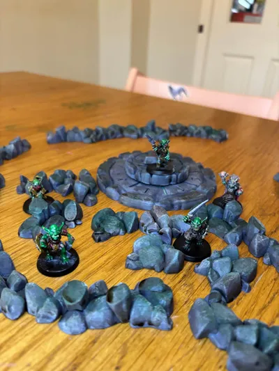 Rock formations - DND terrain (supportless) - Free 3D Print Model ...