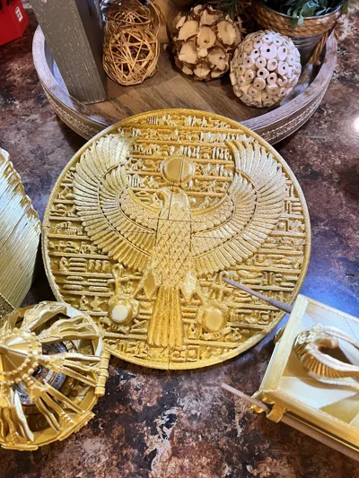 Ancient Egyptian Horus Hieroglyph Roundel Plaque by TheAncientWay ...