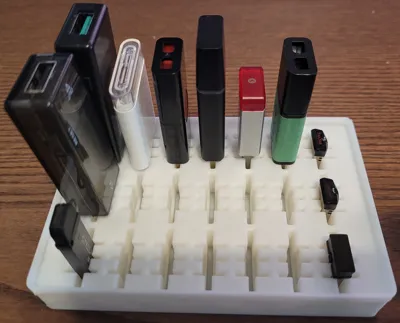 gridfinity usb (micro) sd storage combination by TheBaum MakerWorld ...