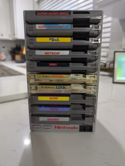 NES Cartridge Display V2 by DrDugong MakerWorld: Download Free 3D Models