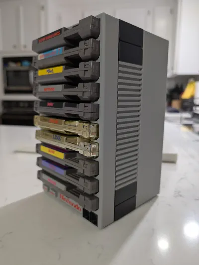 NES Cartridge Display V2 by DrDugong MakerWorld: Download Free 3D Models