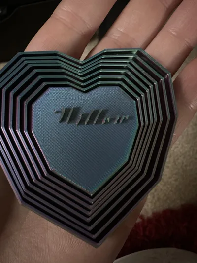 Be Mine? Heart Fidget - Free 3D Print Model - MakerWorld