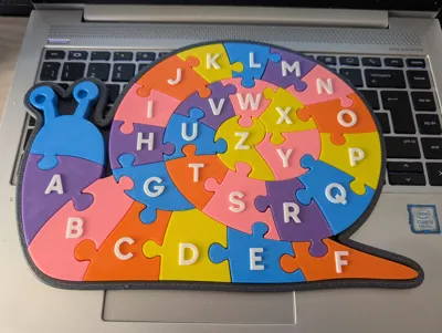 Alphabet Snail by Martin Kozak MakerWorld: Download Free 3D Models