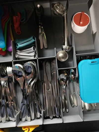 Gridfinity Kitchen Drawer (half sizes) Remixed by Lele2427 MakerWorld ...