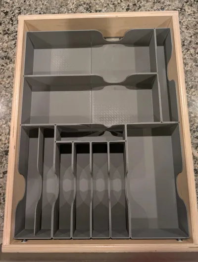 ULTIMATE Gridfinity Silverware Organizer / MODULAR - Free 3D Print ...
