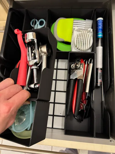 ULTIMATE Gridfinity Silverware Organizer / MODULAR by arock MakerWorld: Download Free 3D Models