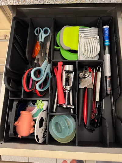 ULTIMATE Gridfinity Silverware Organizer / MODULAR by arock MakerWorld ...