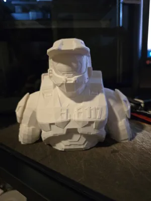 Master Chief bust with colors Remixed by HomieJaime MakerWorld ...