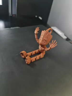Groot Keychain Articulated | No Support Flexi by Eastrise MakerWorld ...