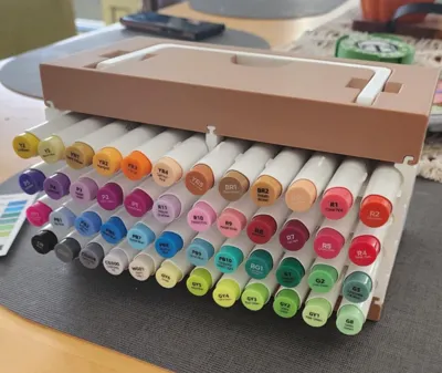 OHUHU Stackable Marker Pen Holder V2 - Full Size by Mr.TiePie - MakerWorld