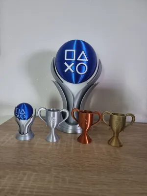 Playstation Platinum Trophy by PhaseworksCA - MakerWorld