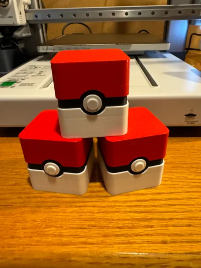 Pokeball Inspired Storage Box by jbogusz - MakerWorld