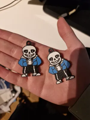 Sans Undertale keychain by dany.ter2MakerWorld: Download Free 3D Models