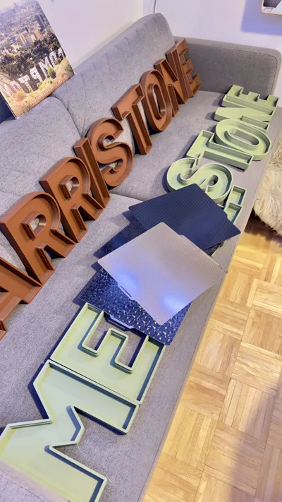 LED LIGHT SIGN LETTERS ALPHABET by SIODLO92 MakerWorld: Download Free 3D Models