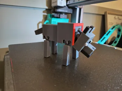 Minecraft wolf articulated by Nismo3Dprint MakerWorld: Download Free 3D ...