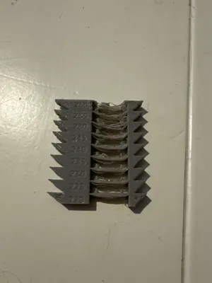 TPU Temperature Tower (temp tower) G Code Remixed by 3dprintnow ...