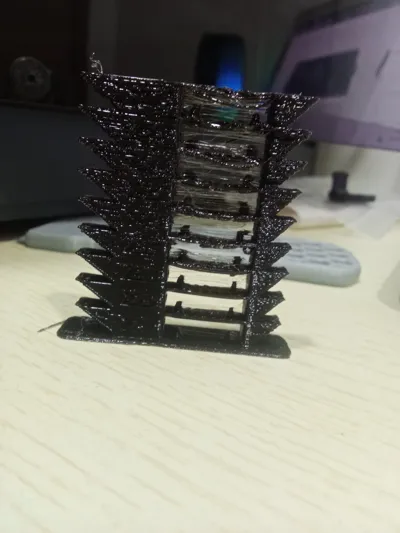 TPU Temperature Tower (temp tower) G Code Remixed by 3dprintnow ...