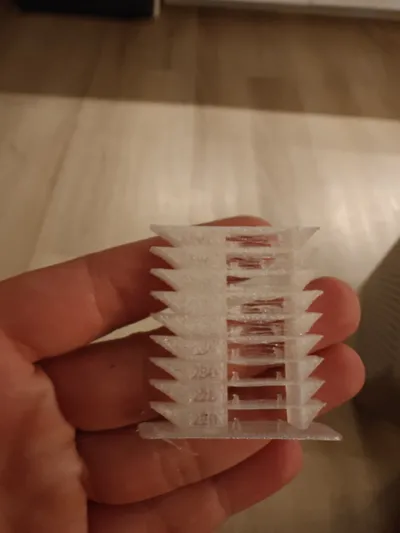 TPU Temperature Tower (temp tower) G Code Remixed by 3dprintnow ...