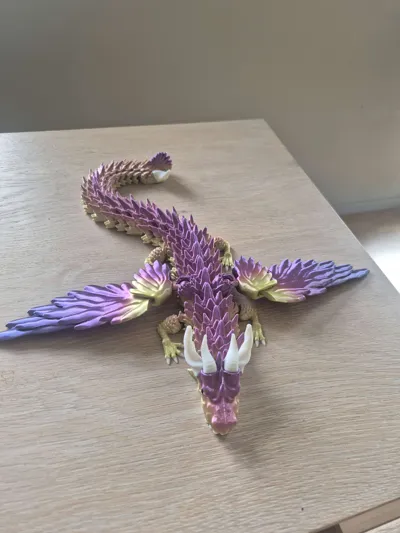 Draconic - Winged Articulated Dragon by hollowmaker MakerWorld ...