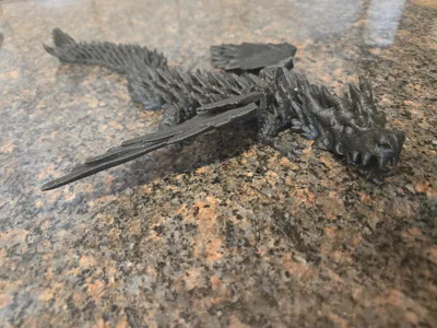 Draconic - Winged Articulated Dragon by hollowmaker - MakerWorld
