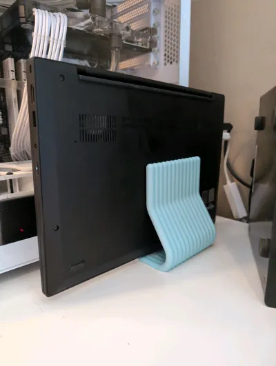 Vertical Laptop Stand. closed lid macbook Stand by Abstractia Design ...