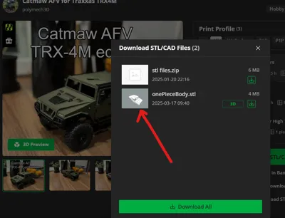 Catmaw AFV for Traxxas TRX4M - Free 3D Print Model - MakerWorld