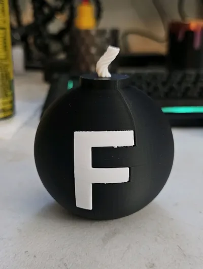 F-Bomb by Forg3D DesignMakerWorld: Download Free 3D Models