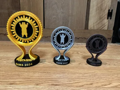 Fidget Medal Trophy (customize and spin!) by GlennovitS 3D MakerWorld ...