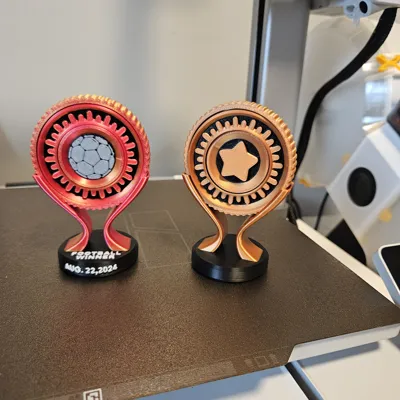 Fidget Medal Trophy (customize and spin!) by GlennovitS 3D MakerWorld ...