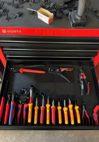 Peg Board Style Tool Box Organizer/ Tool Grid by user_2711010128 ...