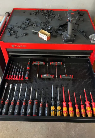 Peg Board Style Tool Box Organizer/ Tool Grid by user_2711010128 ...