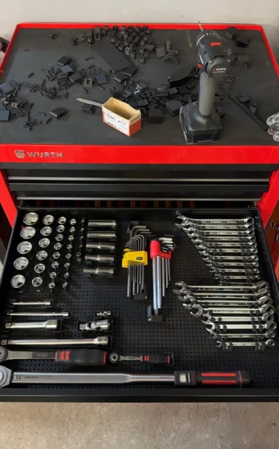 Peg Board Style Tool Box Organizer/ Tool Grid by user_2711010128 ...