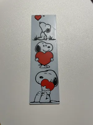 Snoopy Valentine Bookmark - Free 3D Print Model - MakerWorld