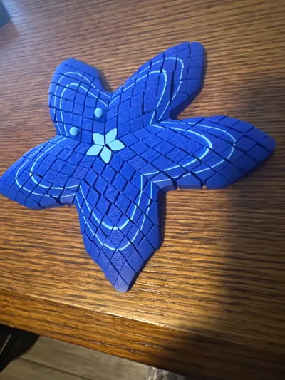 Sally The Symmetrical Flexi Starfish by 3D_Grandpa MakerWorld: Download ...