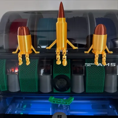 Bullet Buddy Articulated Flexi - Free 3D Print Model - MakerWorld
