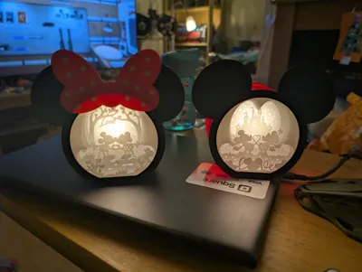 Mickey Mouse Lightbox Lamp - Free 3D Print Model - MakerWorld
