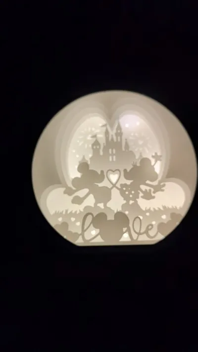 Mickey Mouse Lightbox Lamp - Free 3D Print Model - MakerWorld