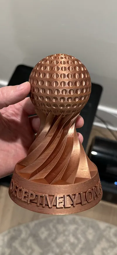 Golf Trophy - Free 3D Print Model - MakerWorld