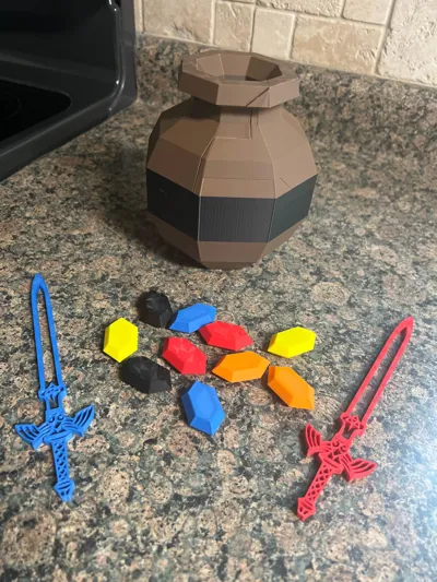 Breakable Zelda Pot With Rupee by SB Artisan Creations MakerWorld ...