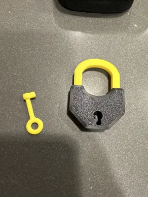 Functional Padlock with Key. UPDATED: NEW KEY by Josh MakerWorld ...