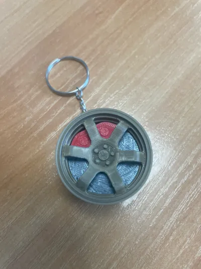 Wheel Keychain Airtag Holder by Inventor Coral MakerWorld: Download ...