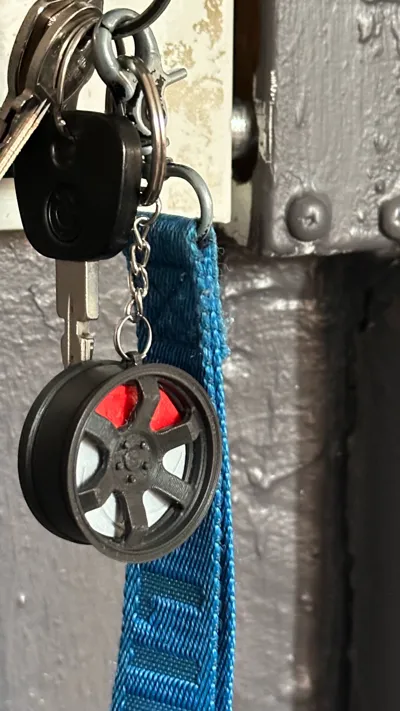 Wheel Keychain Airtag Holder by Inventor Coral MakerWorld: Download ...