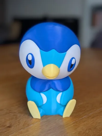 393 Piplup Sitting Pose by Ikeda MakerWorld: Download Free 3D Models