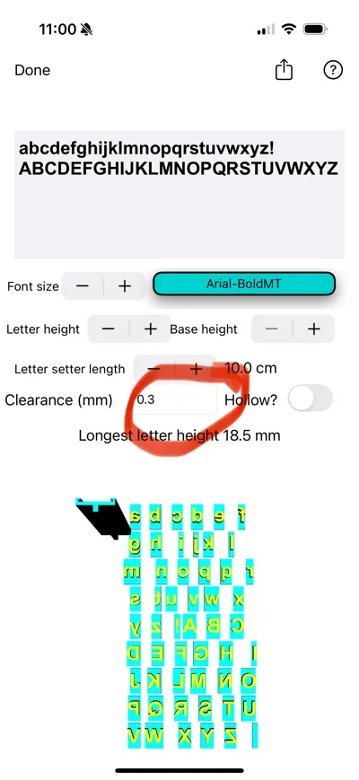 Alphabet stamp set with letter setter - Typewriter font by claybox3D ...