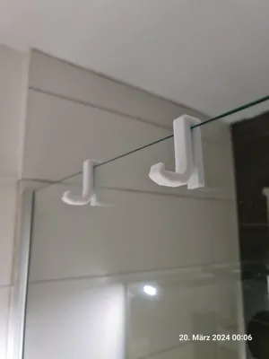 Hooks for Glass Shower Screen - multiple types by col4444 - MakerWorld