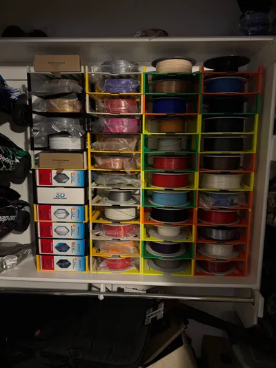 Filament Rack System (Spool & Filament Holder) by Printerly MakerWorld ...